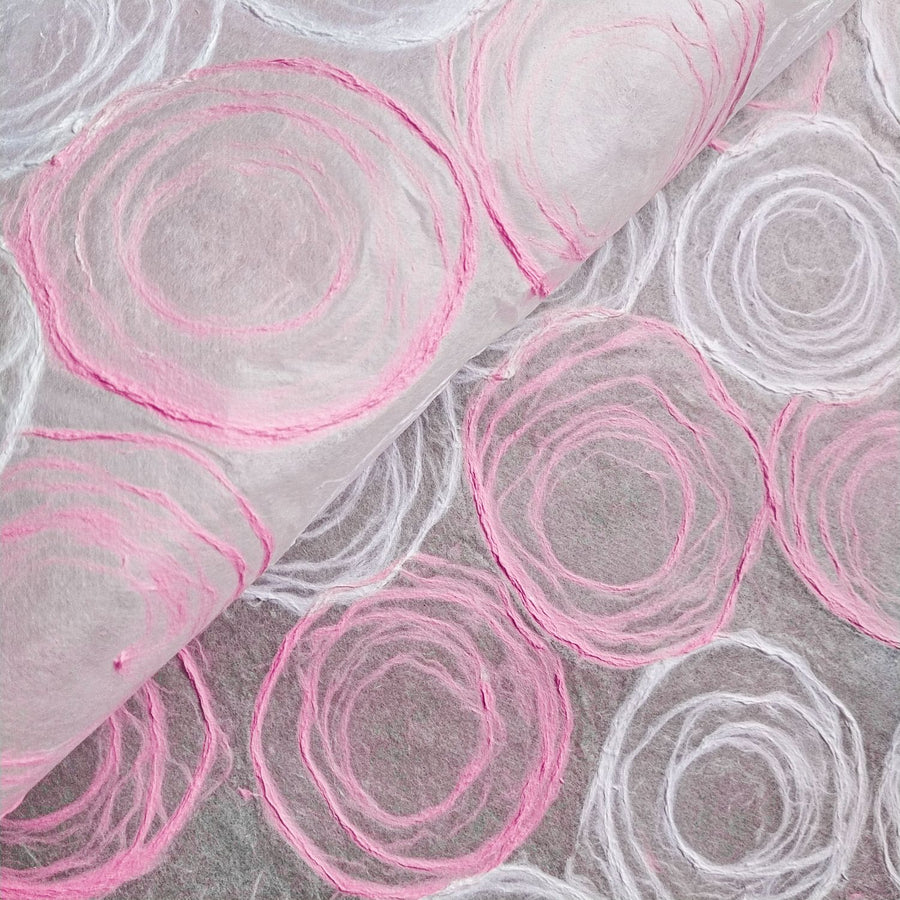 Handmade Rose Kozo Paper | Mulberry Paper by Kozo Studio