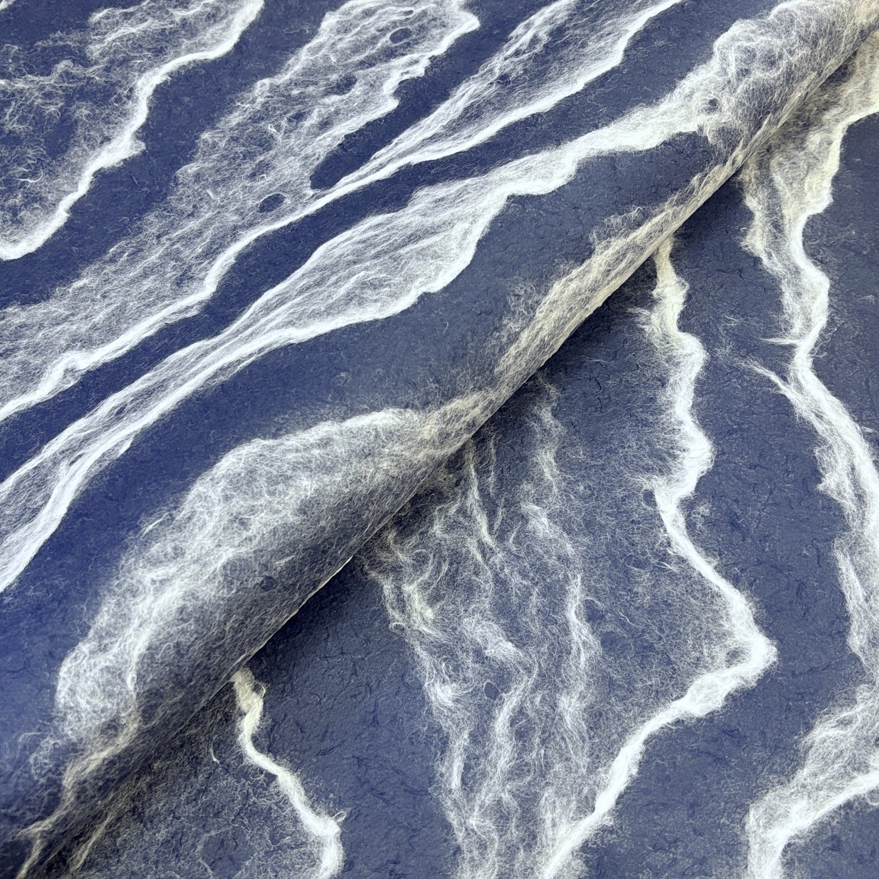 Ocean Script Handmade Kozo Paper (Blue) – Kozo Studio