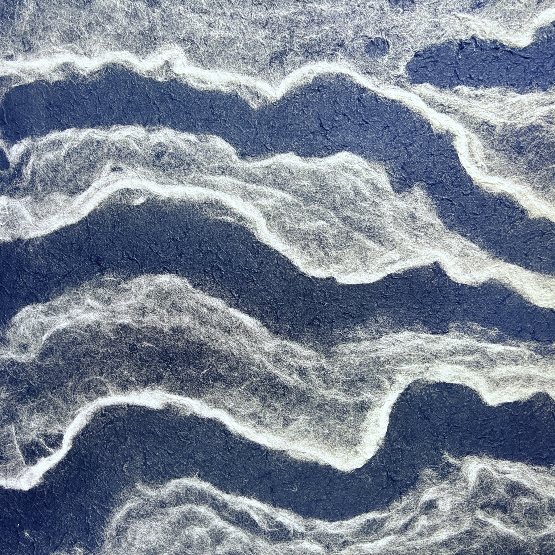 Ocean Script Handmade Kozo Paper (Blue) – Kozo Studio