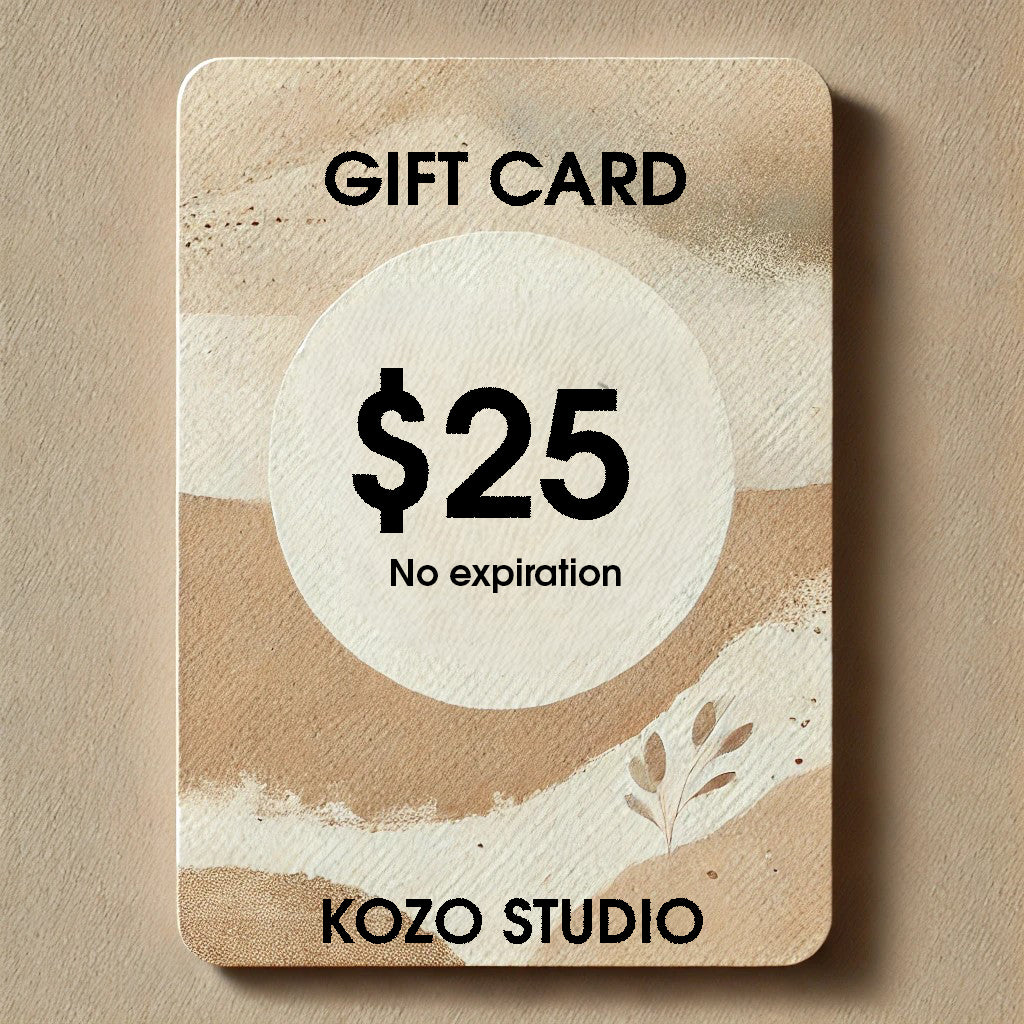 Kozo Studio Gift Card: Share the Gift of Creativity